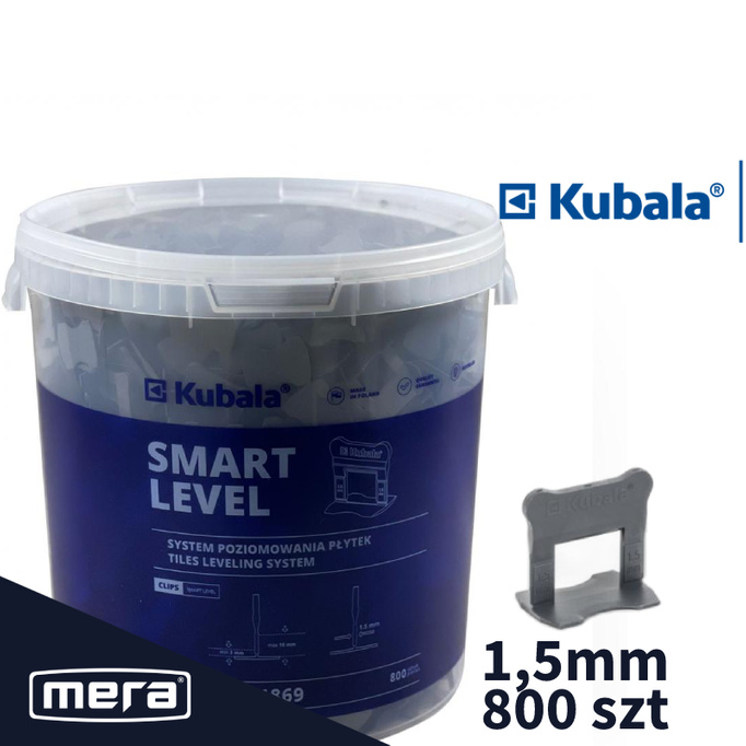 Kubala SMART LEVEL Klipsy 1,5mm do poziomowania płytek 800szt 1869 ...