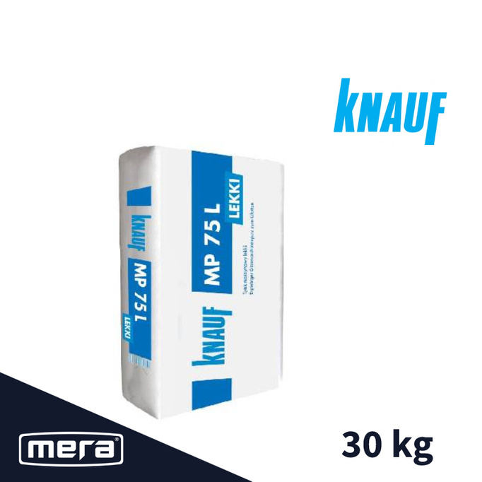 Knauf MP 75L - maszynowy tynk gipsowy, lekki 30kg - Kup teraz! | MERA Sklep
