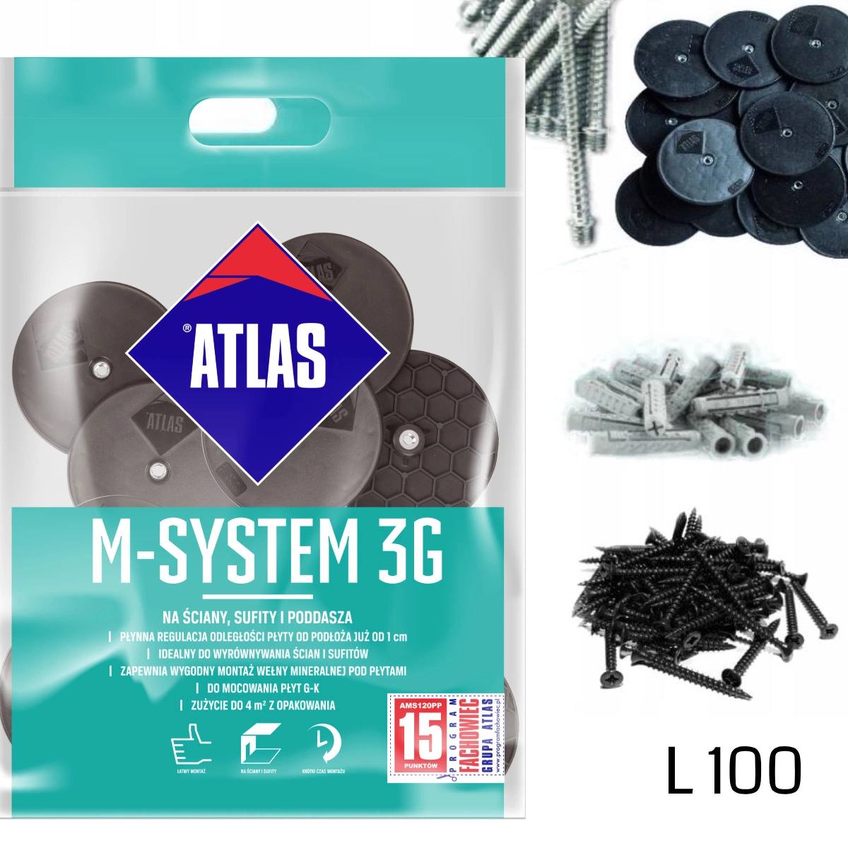 ATLAS M-SYSTEM 3G M8/FI 6,5 L100 od 1cm do 5 cm - Kup teraz! | MERA Sklep