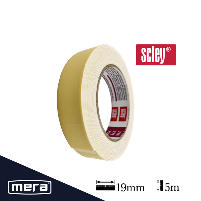 Taśma montażowa dwustronna piankowa 25mm x 5m Scley - Kup teraz! | MERA ...